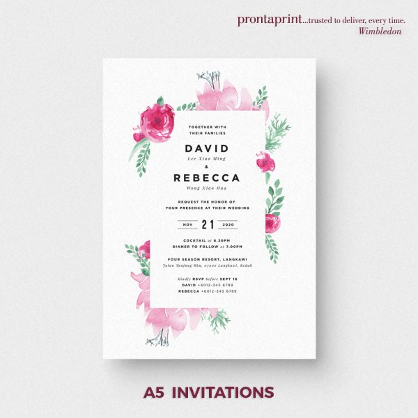 A5 Invitations - Prontaprint Wimbledon
