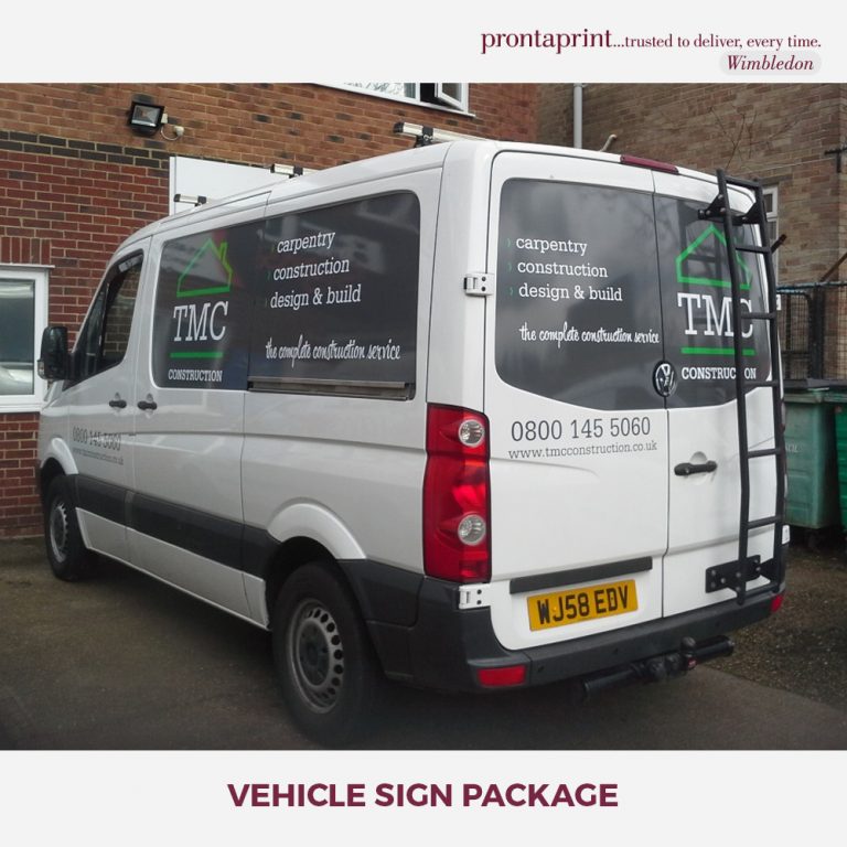 Vinyl Decal Vehicle Signs - Prontaprint Wimbledon