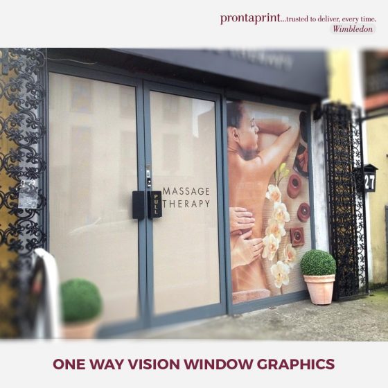 Window Clings - Prontaprint Wimbledon