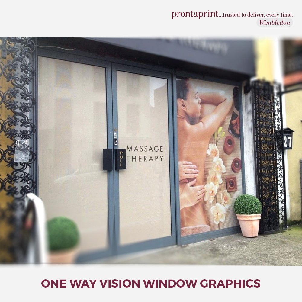 One Way Vision Window Graphics - Prontaprint Wimbledon