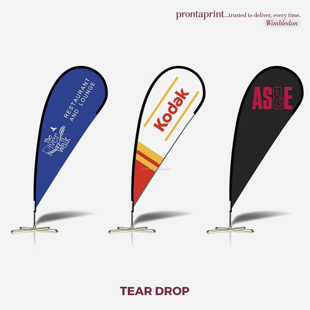 Tear Drop Flag - Prontaprint Wimbledon